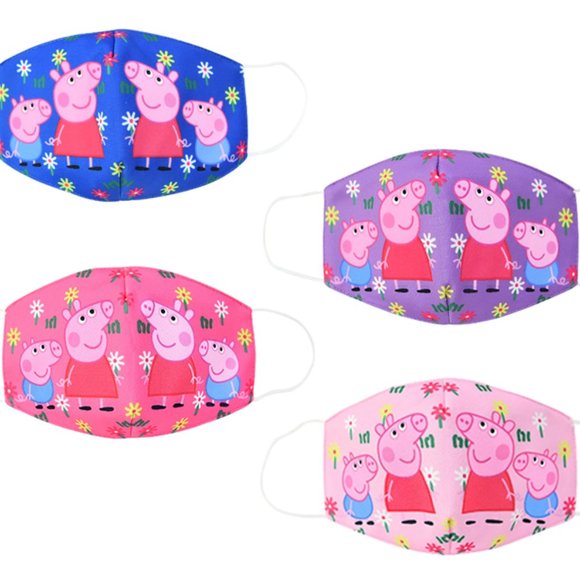 Peppa Pig | Accessories | 4 Pcs Kids Pig Mask Girl Reusable Cotton Face ...